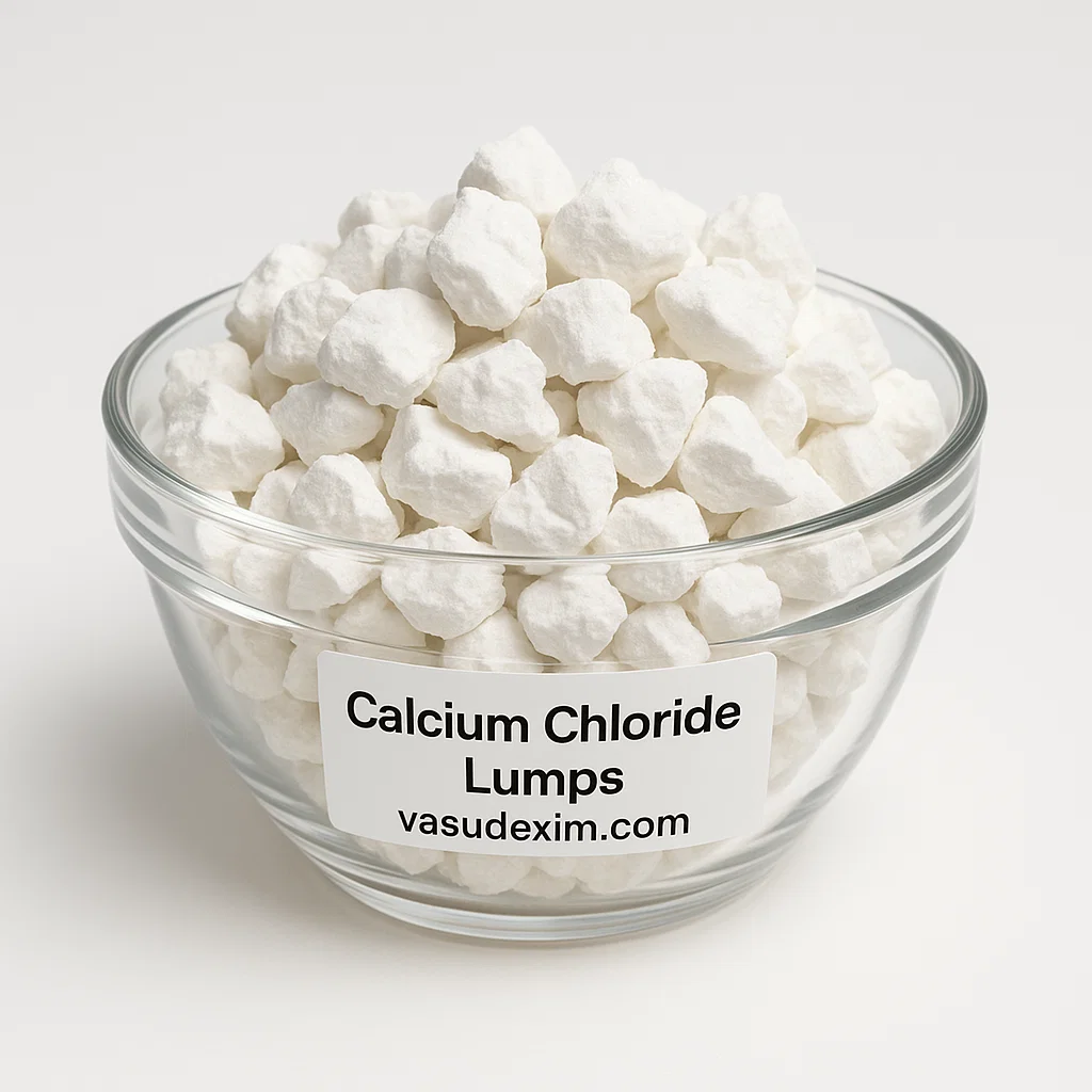 Vasud Exim | Calcium Chloride Lumps | Industrial & Commercial Use